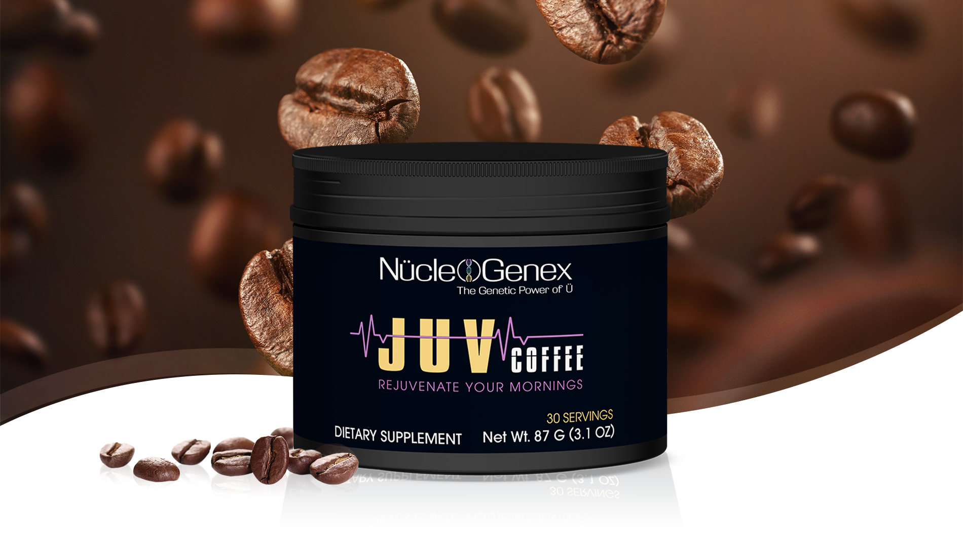 JUV Coffee for a boost featuring Cordyceps mycelium extract ...